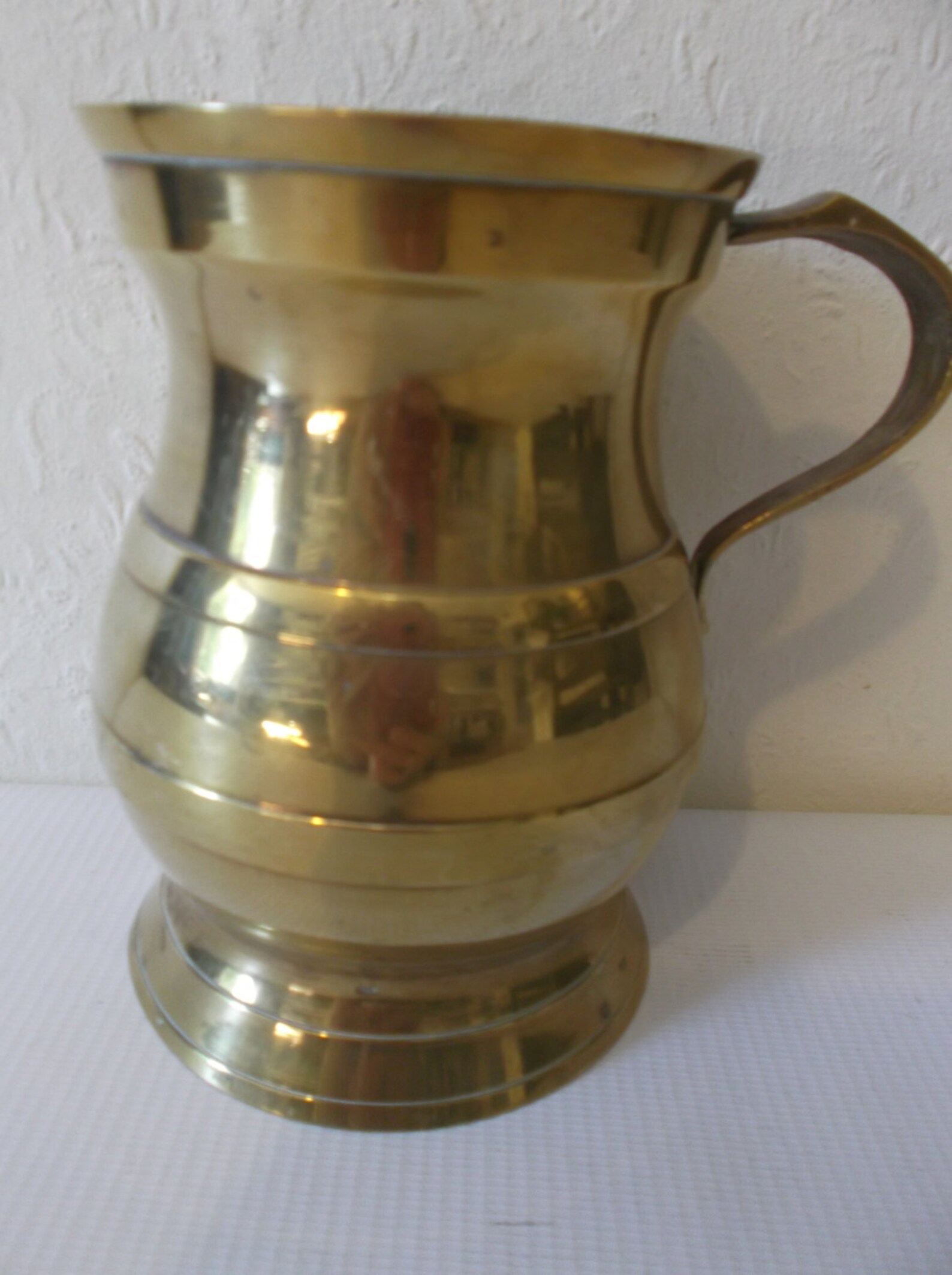 Antique Brass Pitcher and Tankard Set Georgian and Edwardian Style ...