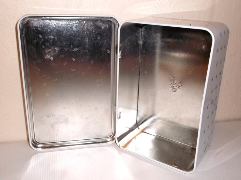 Vintage French Brittany Tin Metal Biscuit Box Souvenir - Etsy