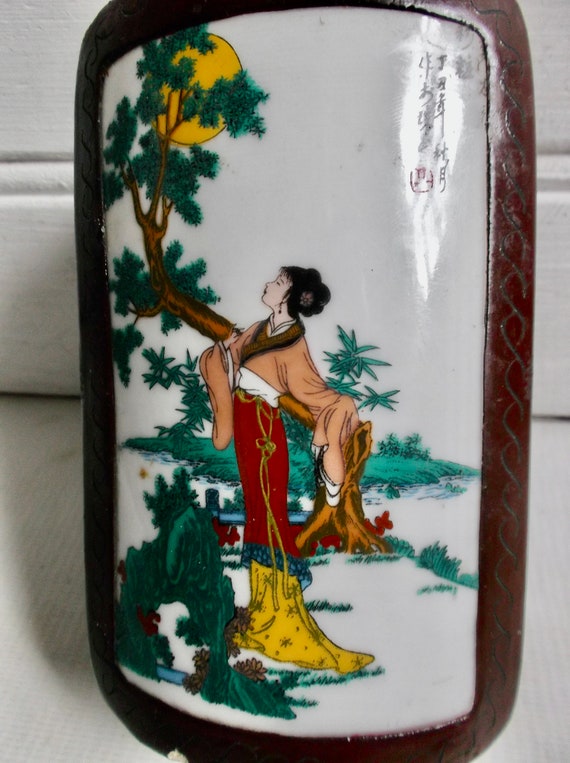 Antique Asian Geisha Box | Etsy