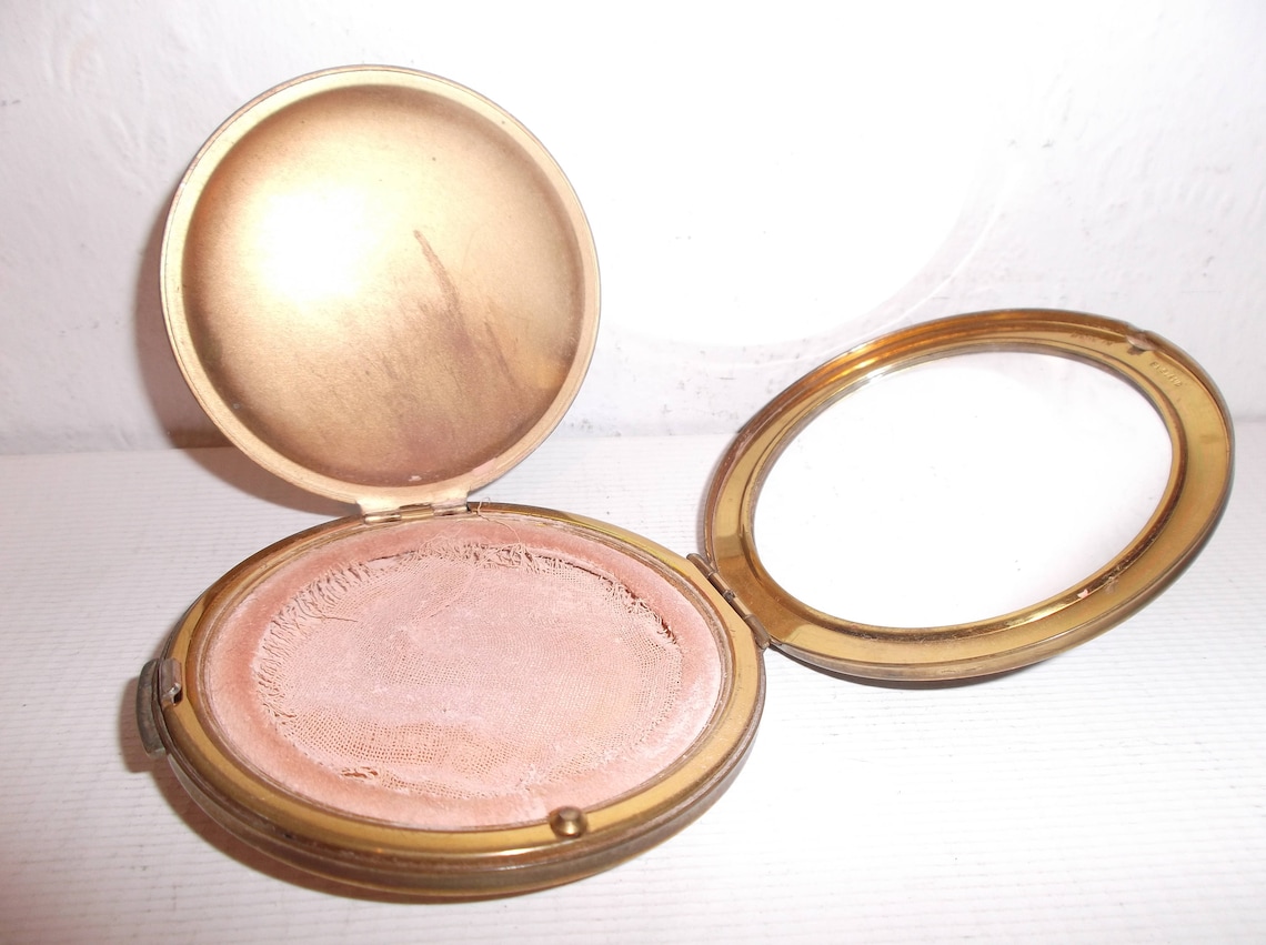 Vintage Stratton Gold Powder Compact With Mirror | Etsy