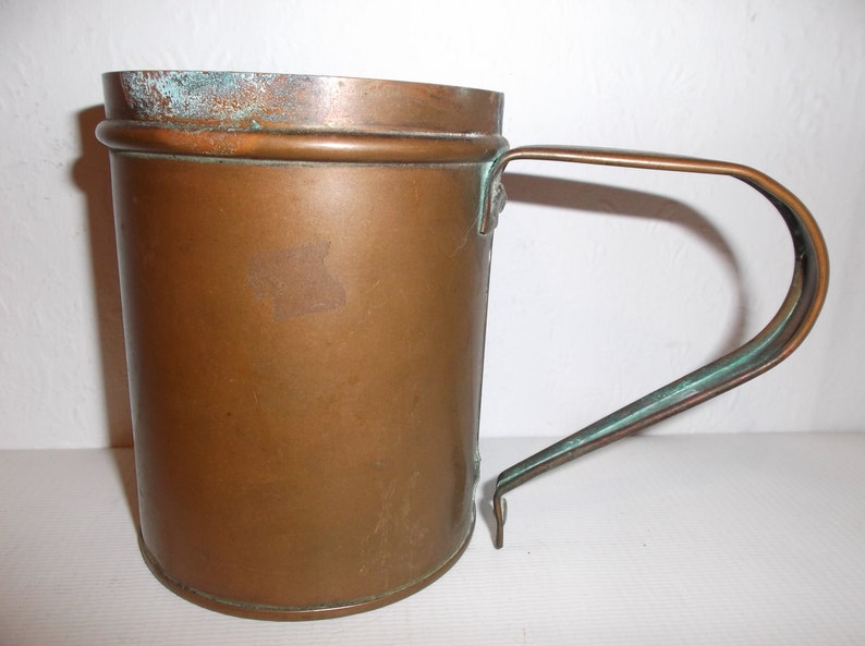 Antique French Primitive Copper Cup Circa 1800s Rustic French - Etsy UK