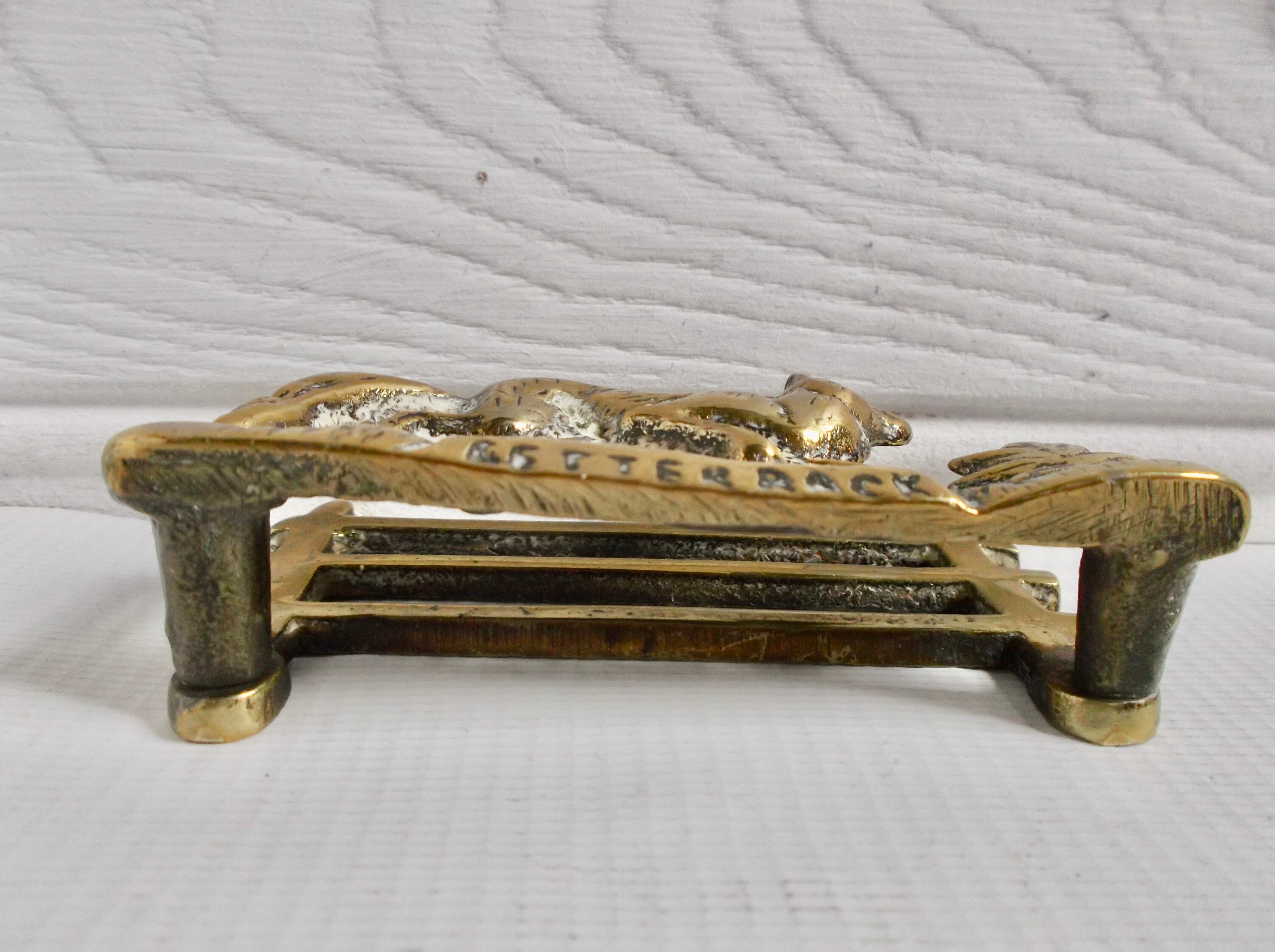 Antique Brass Letter Holder Circa 1900s English Countryside - Etsy