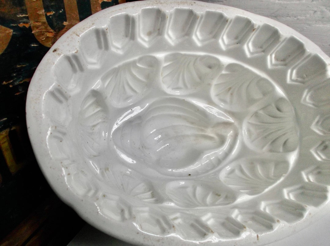 Antique Ironstone Mould With Traditional Ornate Seashell Motif - Etsy