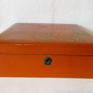 Antique Asian Crane Bird Box Tea Chest or Jewellery Box - Etsy UK