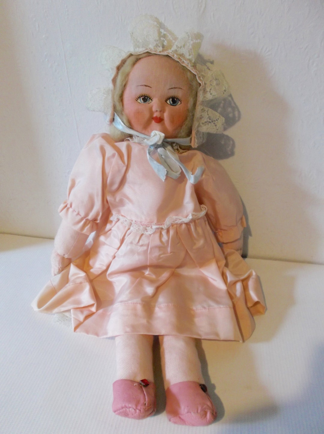 Antique British Cloth Baby Girl Doll Circa 1930s - Etsy