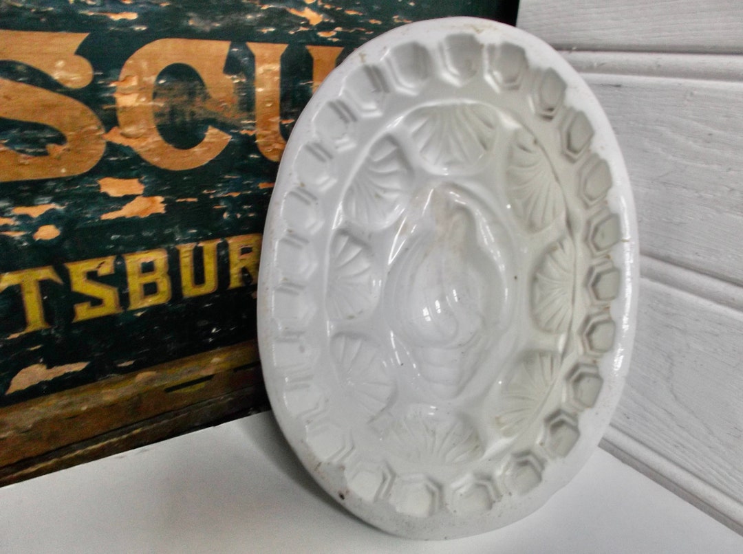 Antique Ironstone Mould With Traditional Ornate Seashell Motif - Etsy
