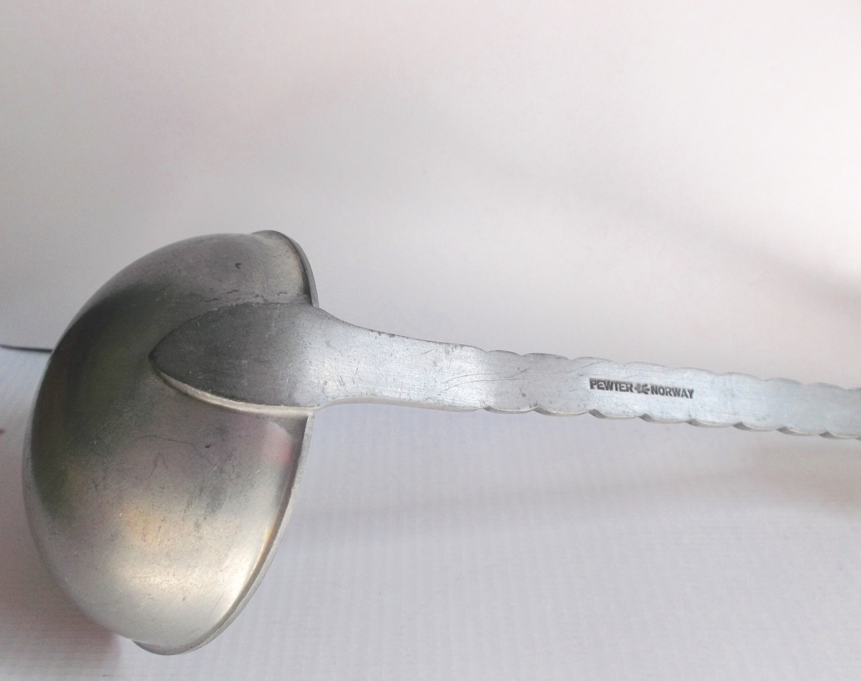 Vintage Norwegian Pewter Ladle Spoon Souvenir of Norway - Etsy