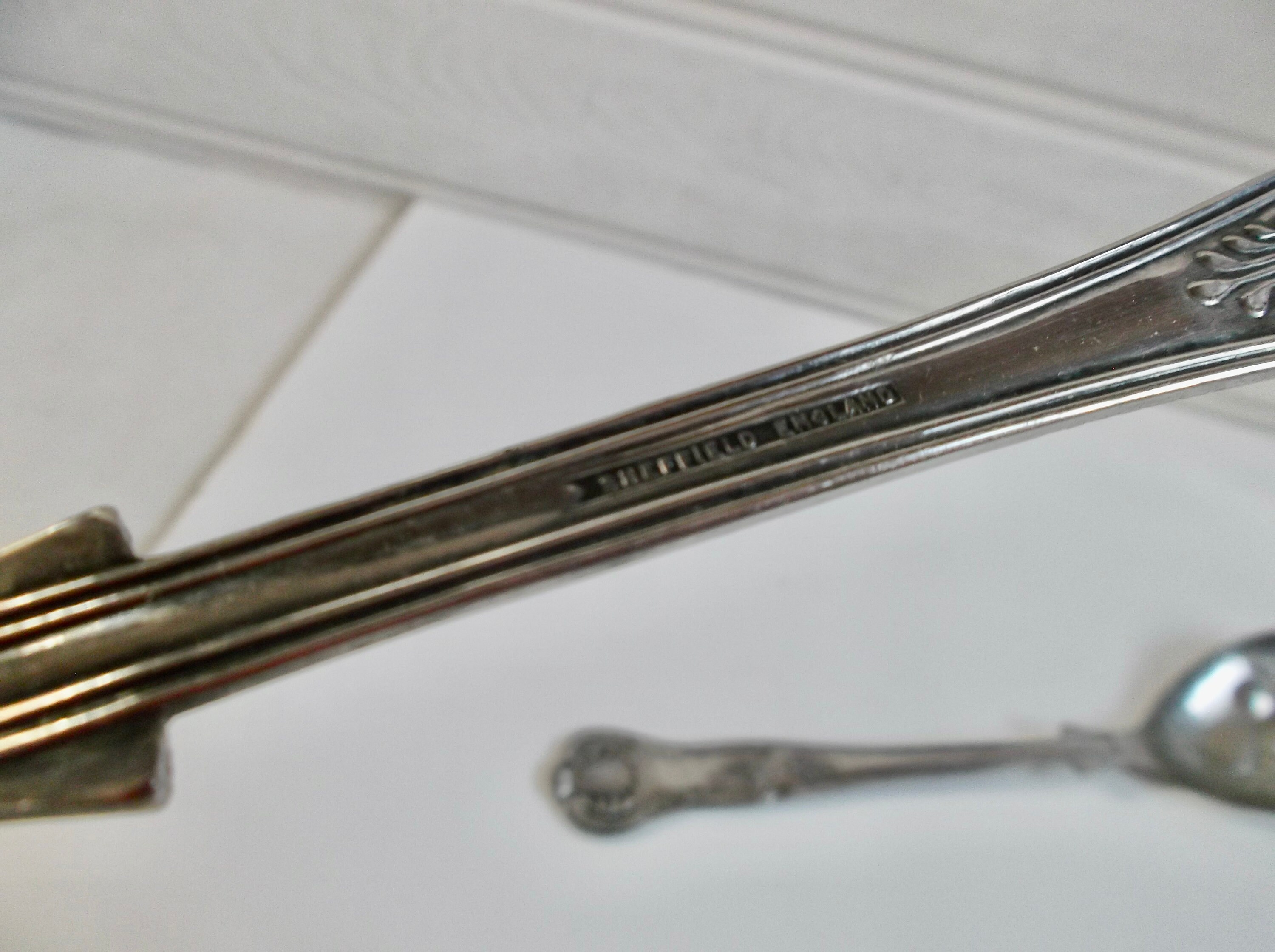 Antique English Sheffield Silver Ornate Dining Serving Fork | Etsy UK