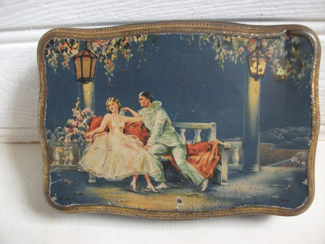 Antique Vintage English Candy Sweets Biscuit Tin Circa 1920s British ...