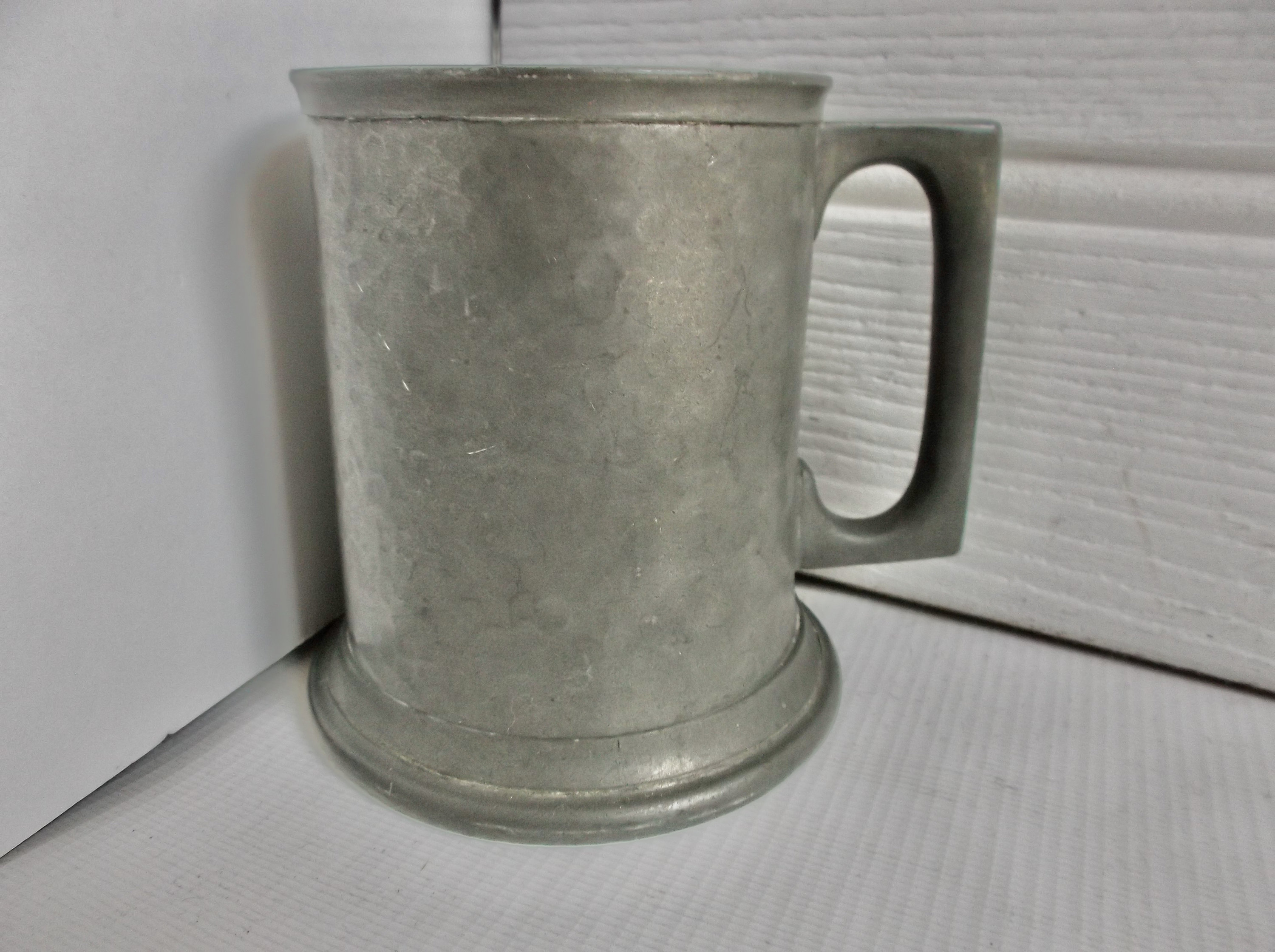 English Hammered Sheffield Pewter Tankard Pub Mug Metal Stein | Etsy