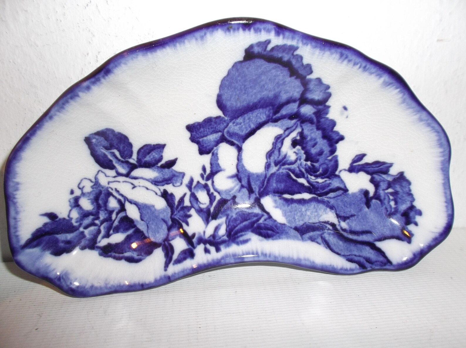 Antique English Staffordshire Ironstone Pottery Dishes Circa 1800s Blue ...