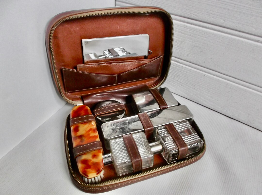 Vintage French Travel Vanity and Grooming Case - Etsy