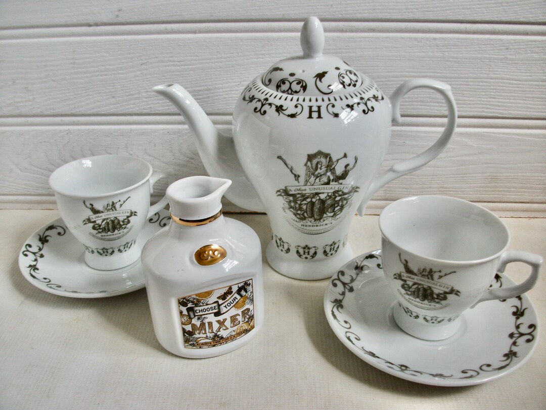 Vintage Hendricks Gin Tea Set With Gin Decanter - Etsy