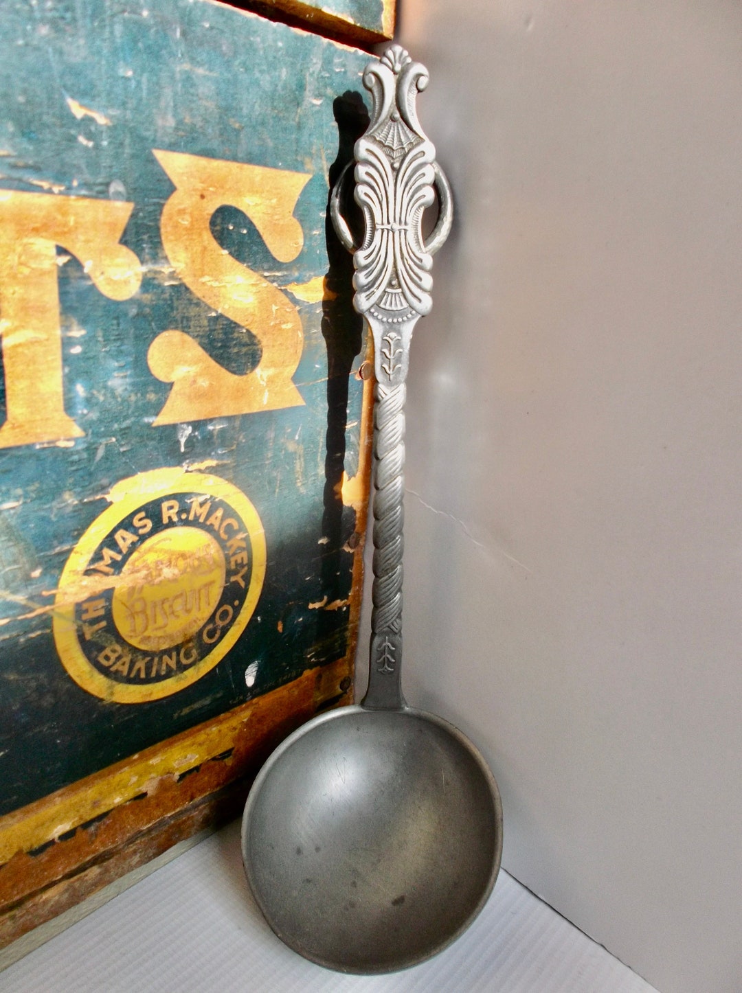 Vintage Norwegian Pewter Ladle Spoon Souvenir of Norway - Etsy