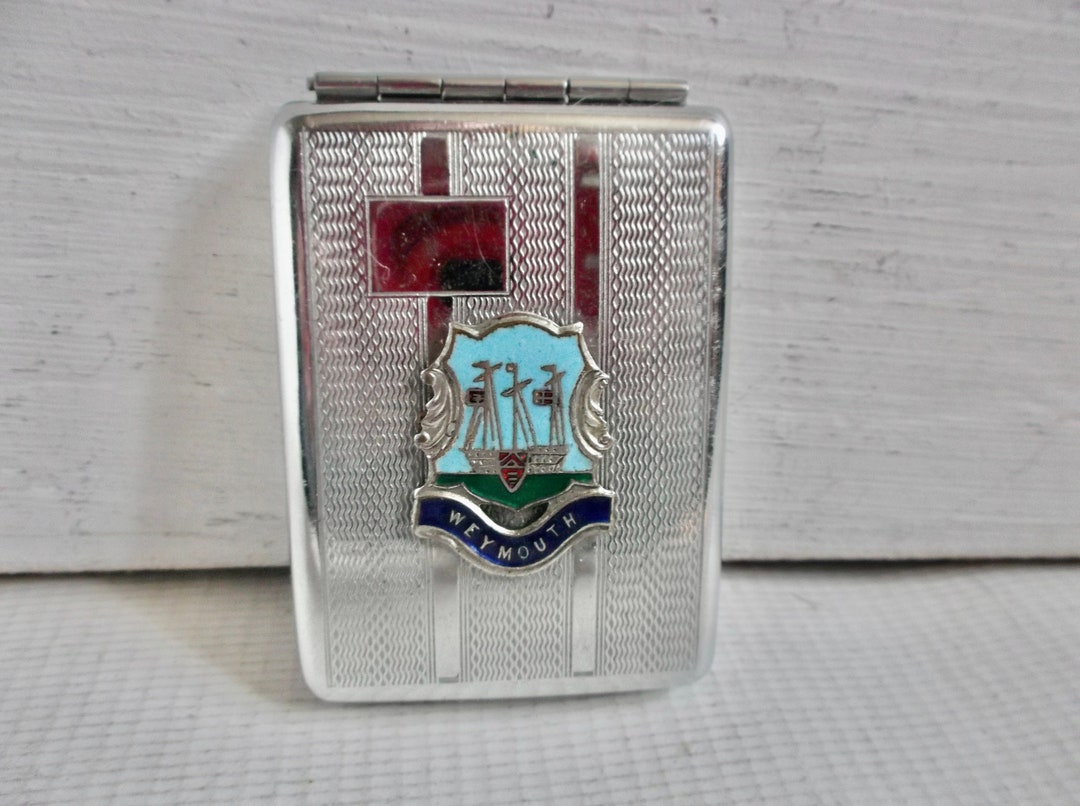 Vintage English Silver Chrome Vesta Match Case Circa 1930s Weymouth ...