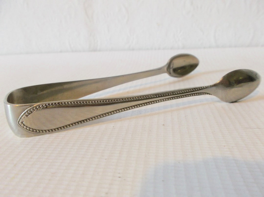 Antique Silver Serving Tongs 1900s Vintage Sugar Tongs Wedding Utensils ...