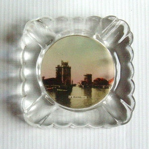 Vintage Art Deco French Souvenir Glass La Rochelle France Dish - Etsy