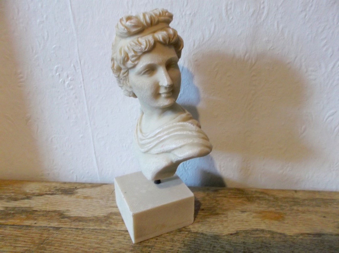 Vintage Greek Marble Stone Goddess Souvenir Statue - Etsy