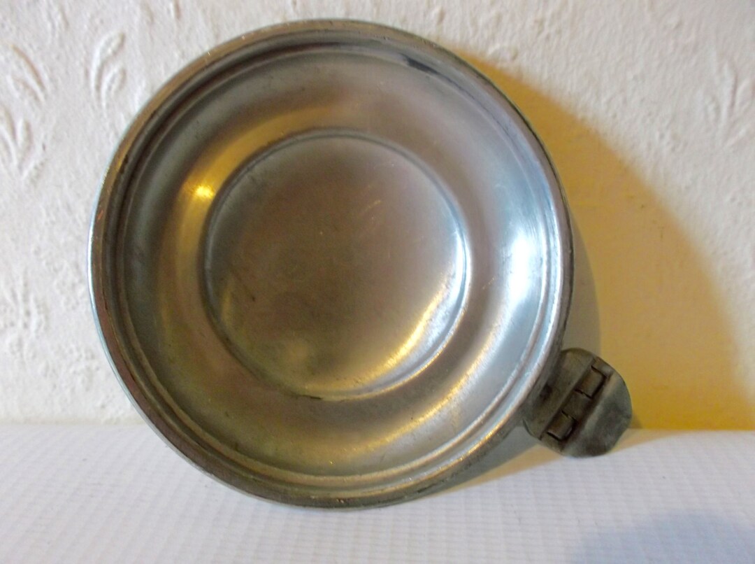 French Pewter Taste Vin Vintage Metal Wine Tasting Cup With Folding ...