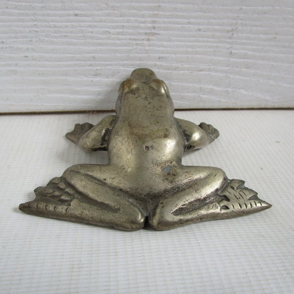 Metal Frog Figurine - Etsy