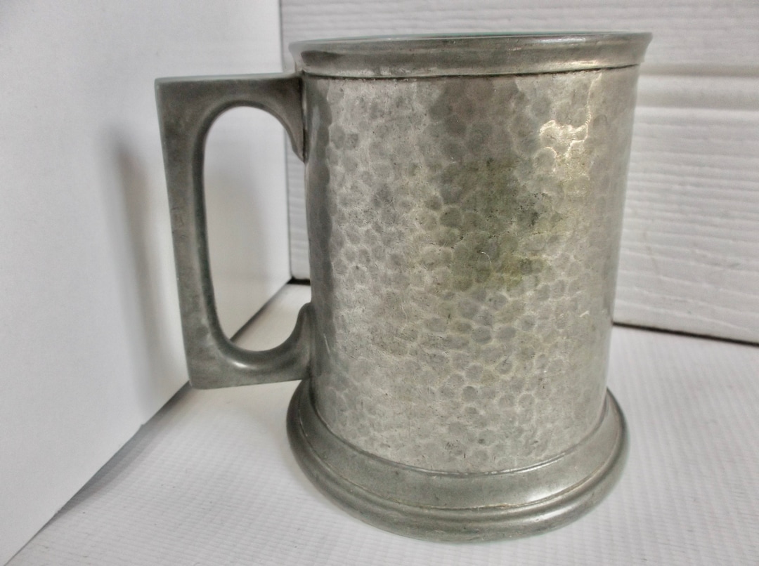 Buy English Hammered Sheffield Pewter Tankard Pub Mug Metal Stein Half ...