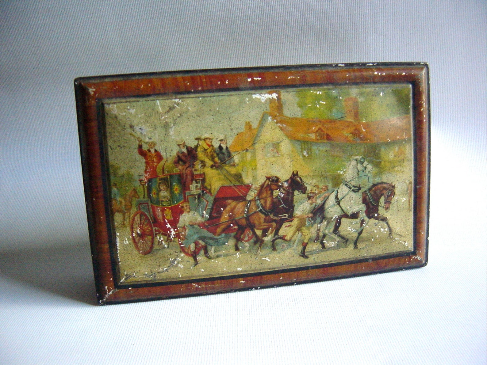 Antique English Tin Rural Village Scene Candy Sweets Box - Etsy UK