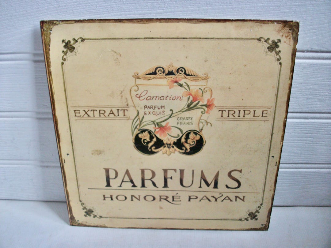 Vintage French Perfume Metal Sign - Etsy