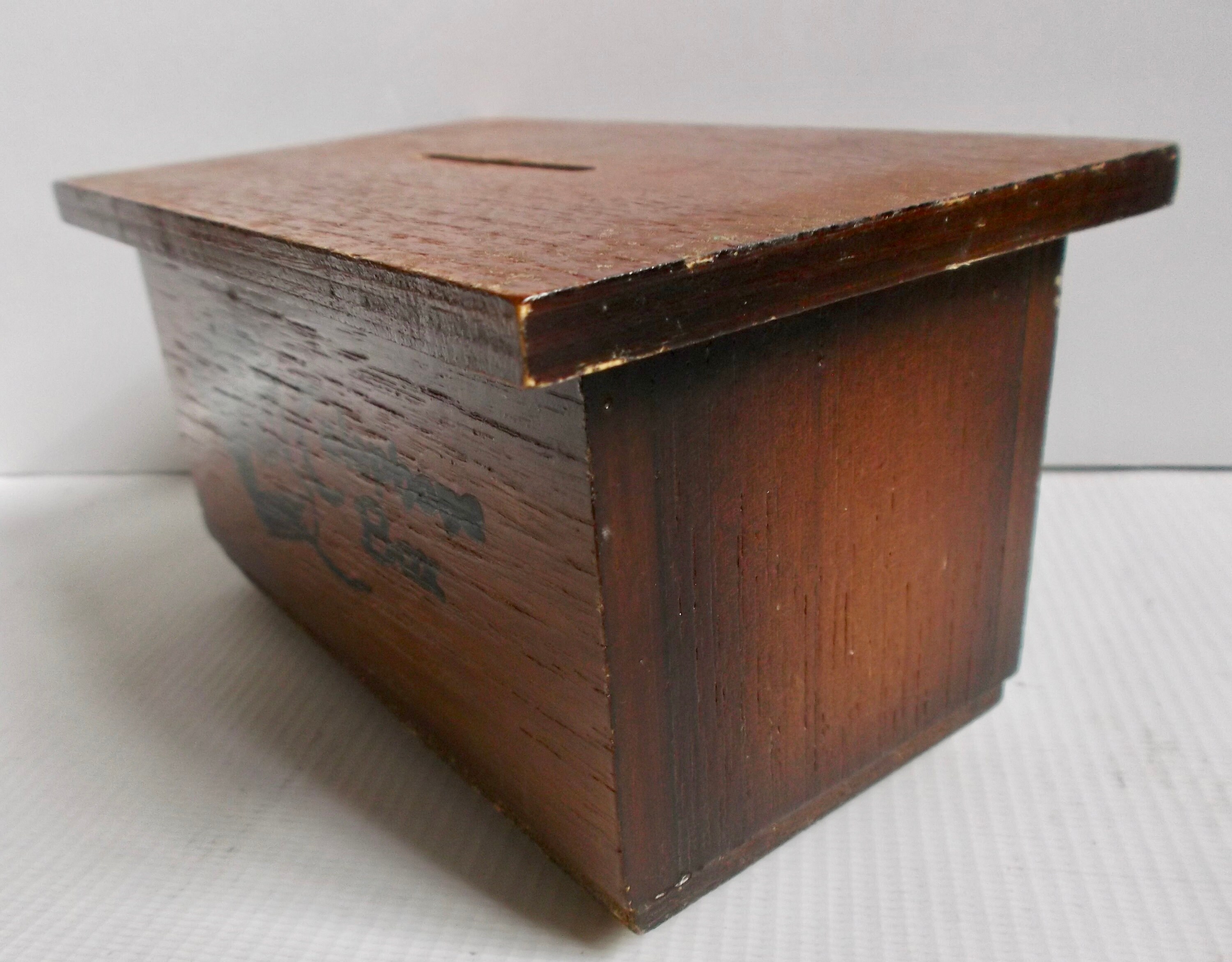 Vintage Mid Century Modern Telephone Money Box 1950s Oak Wood - Etsy UK
