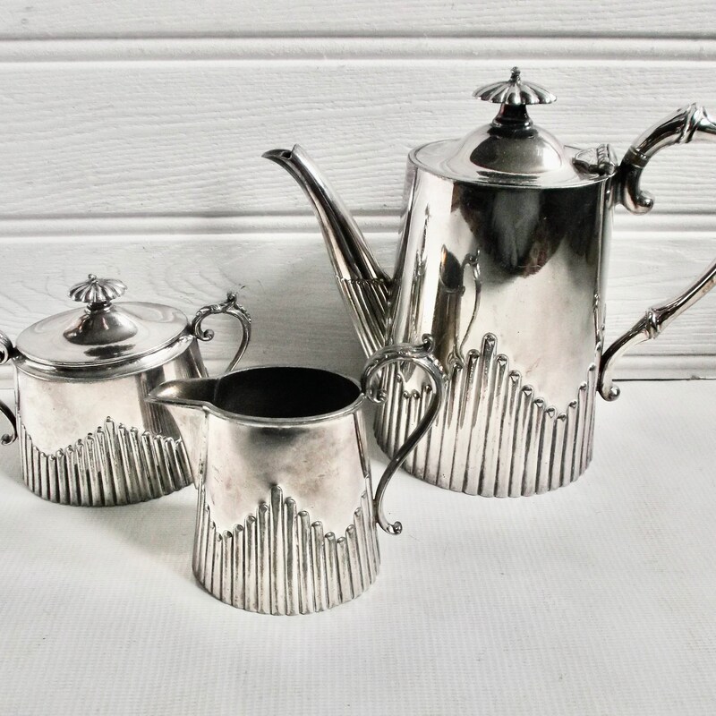 Silver Tea Set - Etsy