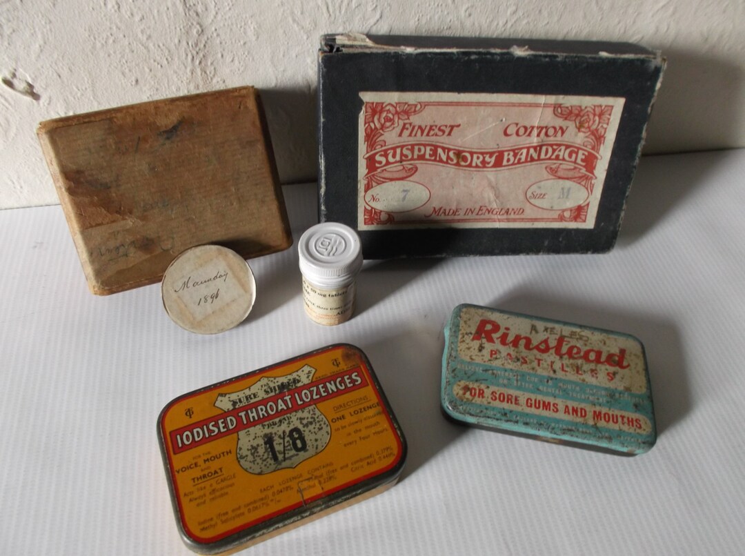 Antique English Apothecary Tins, Boxes and Pharmaceutical Medical ...