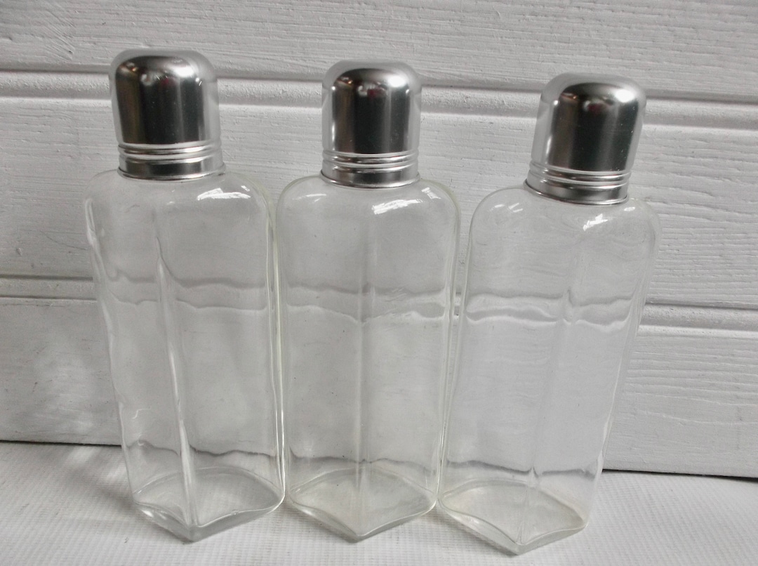 Vintage English Three Flask Travel Set - Etsy