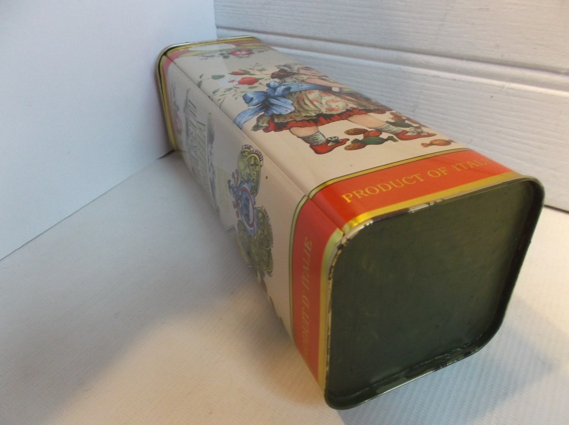 Italian Vintage Tin Amaretti Virginia Biscuits Metal Box - Etsy