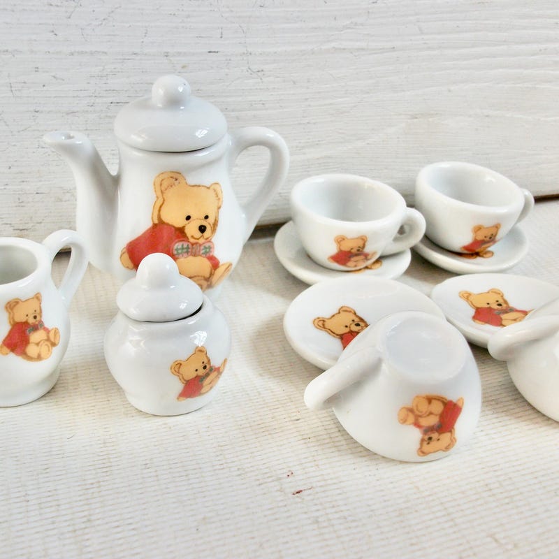 Bear Tea Set - Etsy