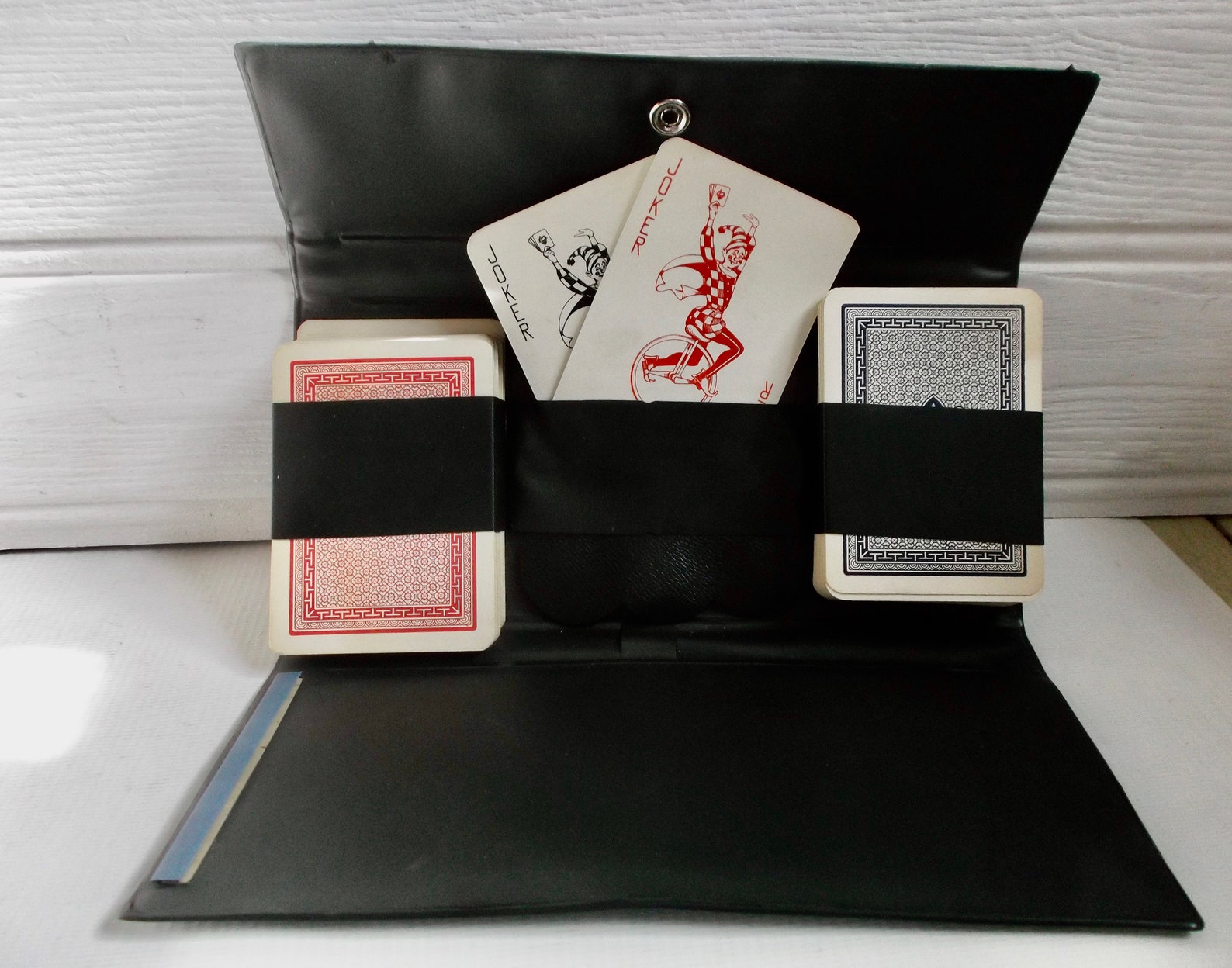 1940s 1950s Mid Century Modern Card Game Set Vintage Poker or Bridge ...