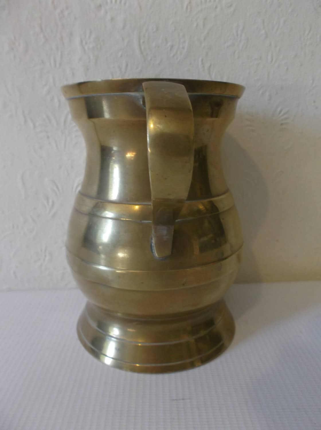 Antique Brass Pitcher and Tankard Set Georgian and Edwardian Style ...