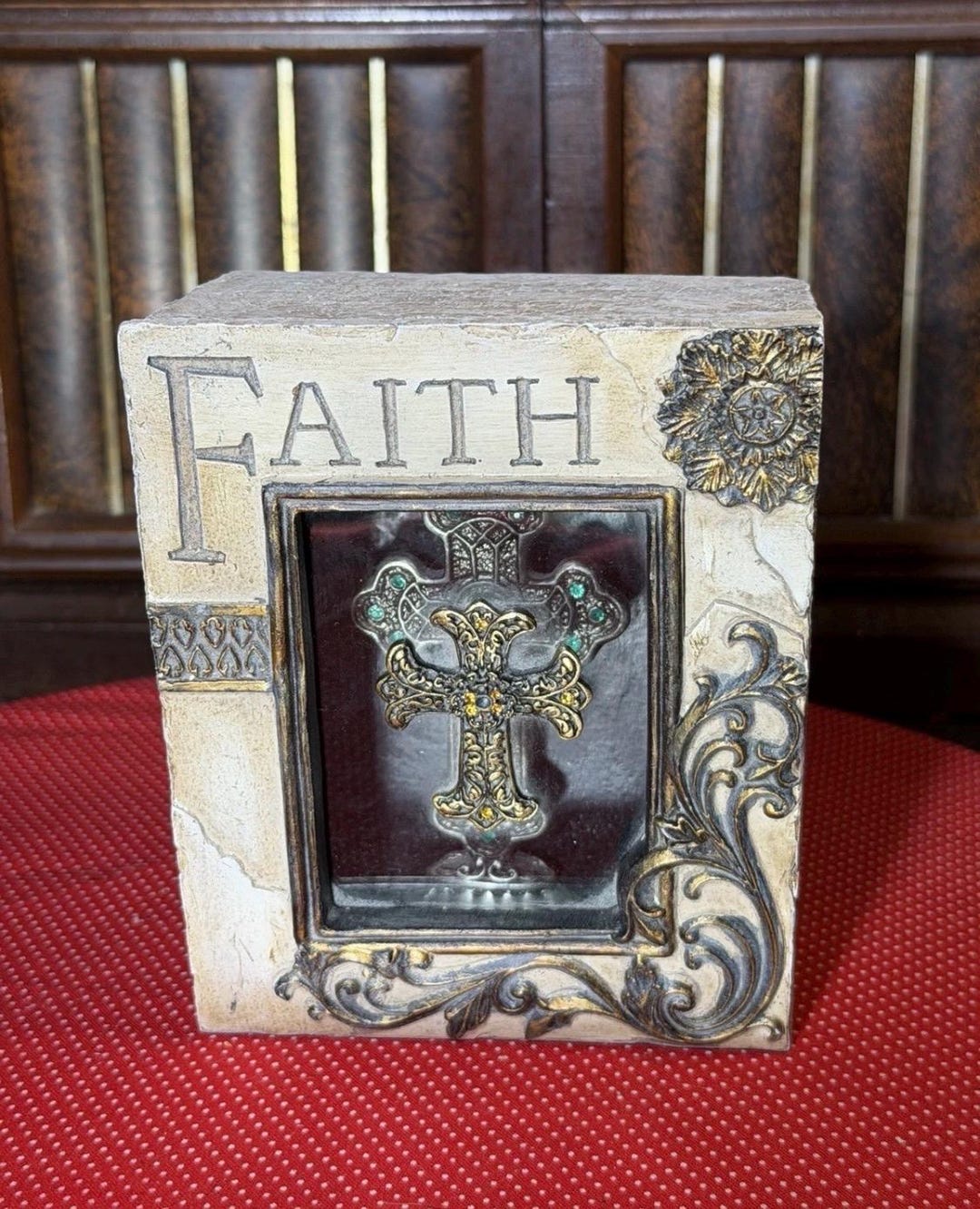 FAITH Decorative Cross Shadow Box Figurine 5 1/8" X 4 1/8" - Etsy