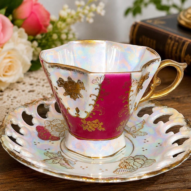 Ucagco Tea Cup Set Gold - Etsy