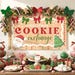 Christmas Cookie Exchange Banner Template | 5x3 DIY Projector Backdrop ...