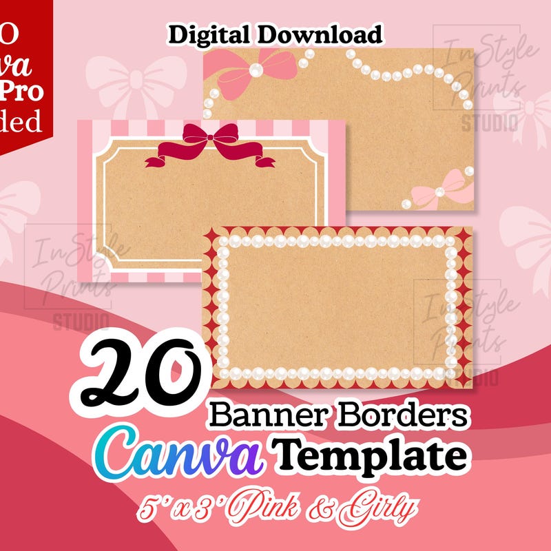 Banner Bow Border - Etsy