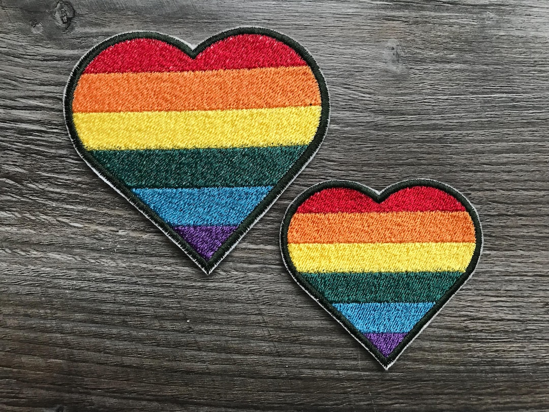 Rainbow Gay Pride LGBT Lesbian Love Heart Transgender Bisexual ...