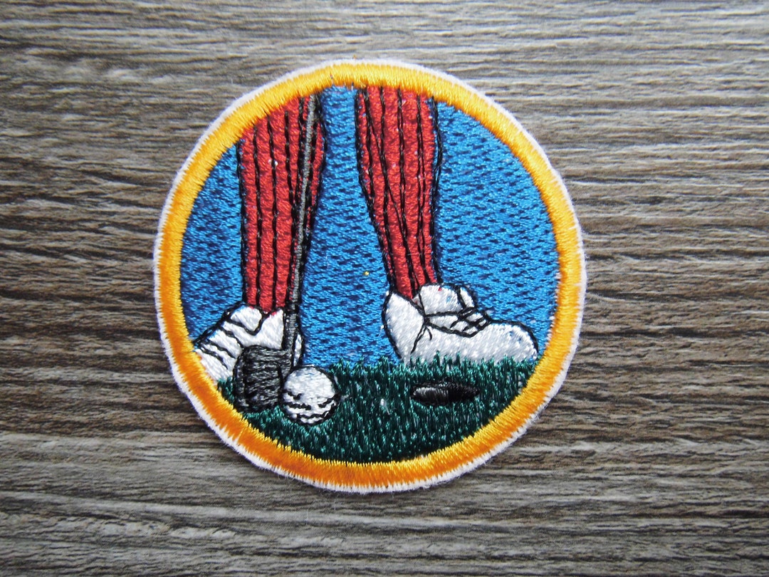 Golf Golfer Golfing Embroidery Patch Iron or Sew on Clothing Clothes ...
