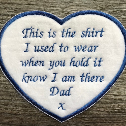 Personalised Memory Embroidery Patch for a Memory Pillow - Etsy