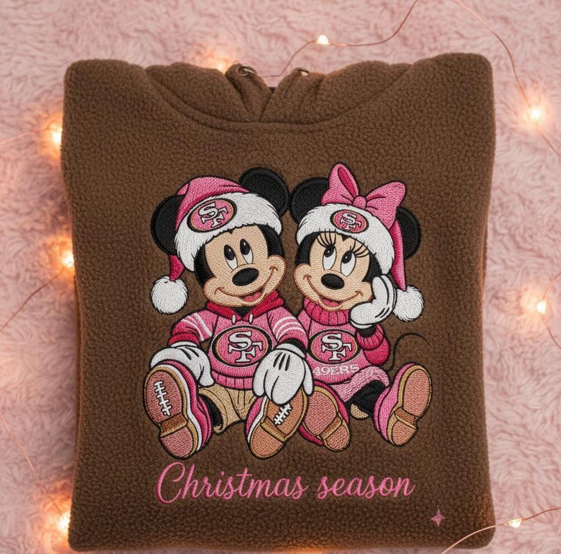 San Francisco 49ers Disney Couple Embroidery File - Etsy