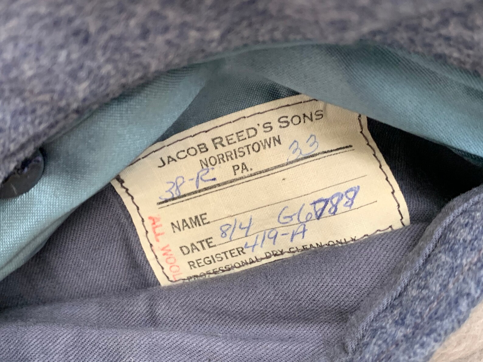 Vintage 70's 80's jacob Reeds Sons Men's Pea - Etsy