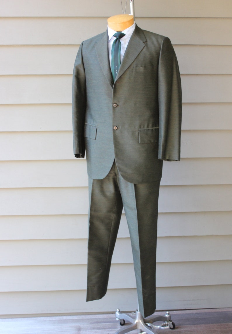 Vintage C. 1971 -keswani- Custom Made Men's 2 Piece Suit. Horizontal ...