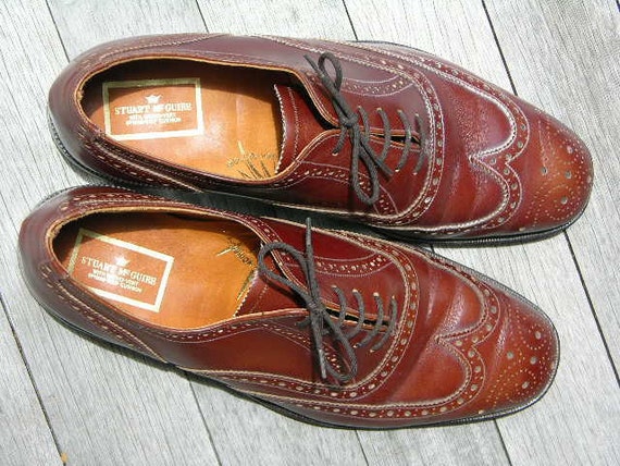 vintage 1960's -Stuart McGuire- Oxford wingtips in Ch… - Gem