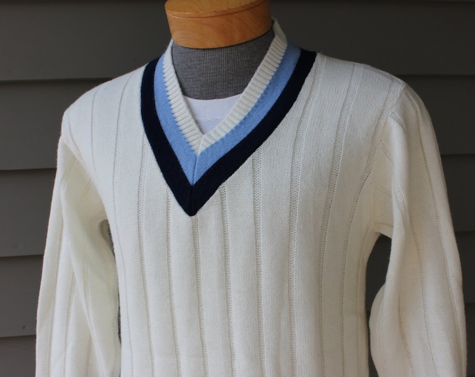 Vintage 1960's wilson V-neck Tennis Sweater. Jack Kramer Apparel ...