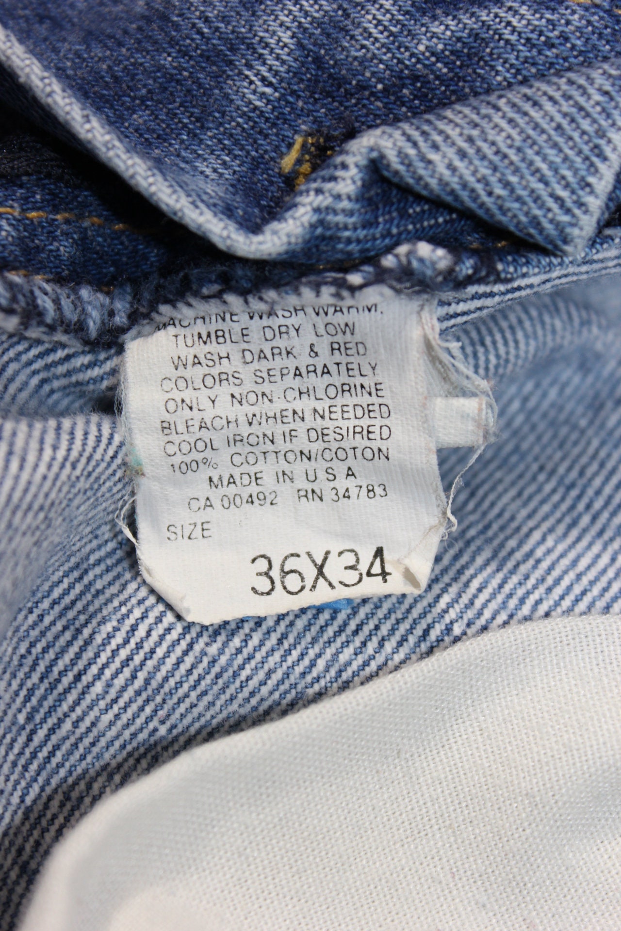 Vintage 70's - 80's -lee 'riders'- 5 Pocket Jeans. Washed Vintage 70's - 80's -lee 'riders'- 5 Pocket Jeans. Washed