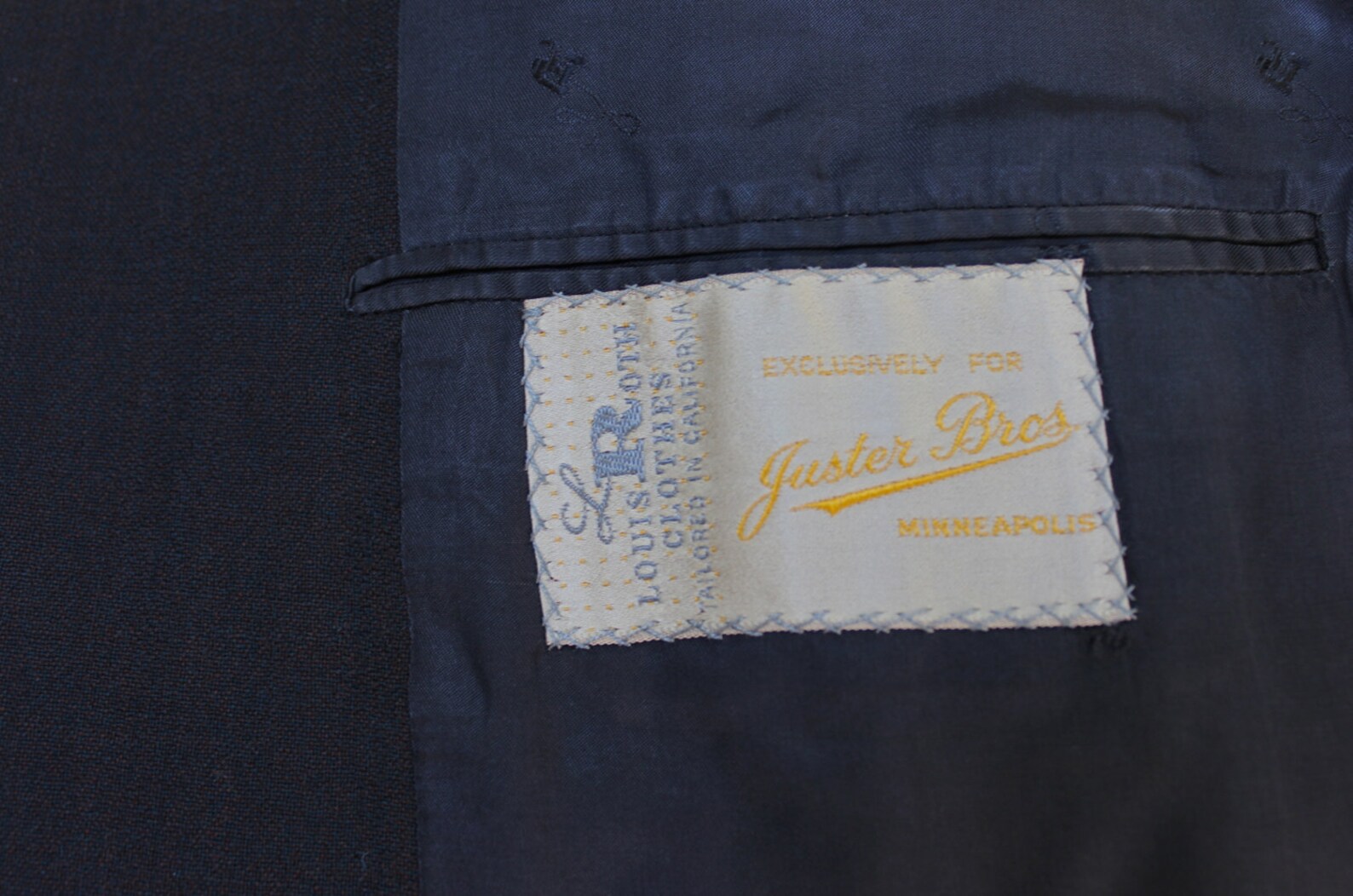 Vintage Early 1960's Men's -louis Roth- Suit Coat. Narrow Lapel ...