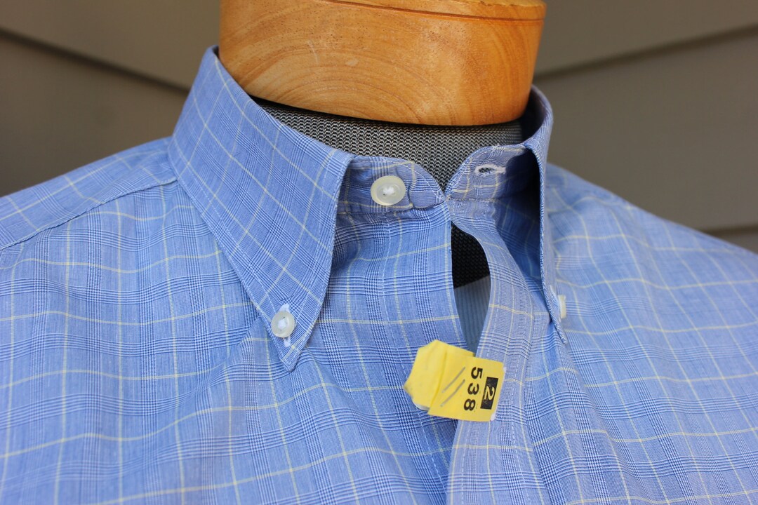 Vintage 1980's -SERO- Men's Long Sleeve, Button Down Collar Shirt ...